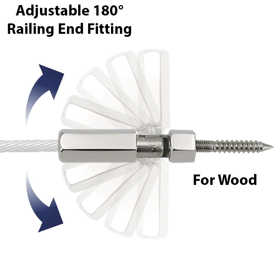 ⋆ Top Hardware Adjustable Cable Tensioner tubing,for cable railing 0°-180°
