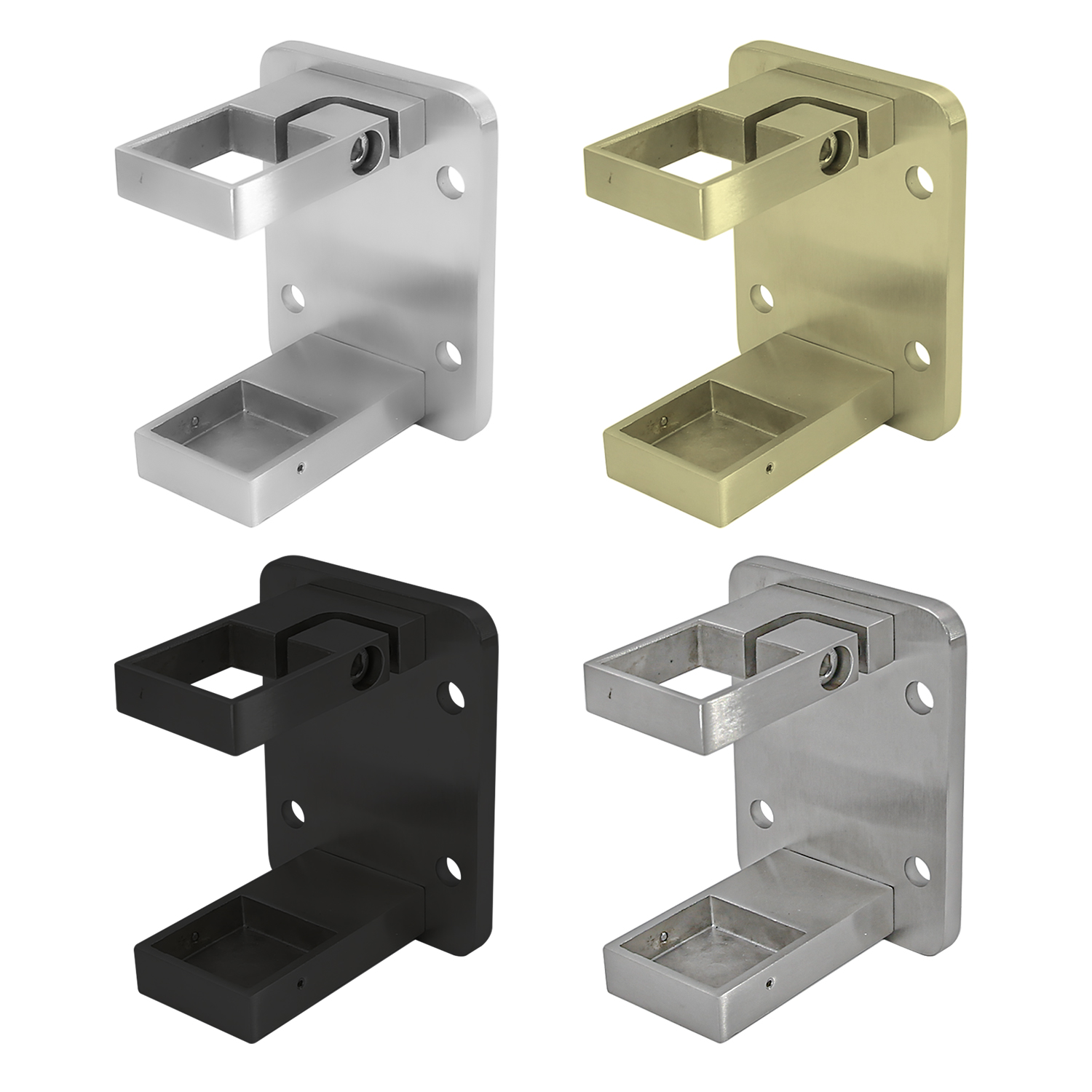 Fascia Wall Mount Baluster Bracket for 1-9/16 x 1-9/16 in (40 x 40 mm ...