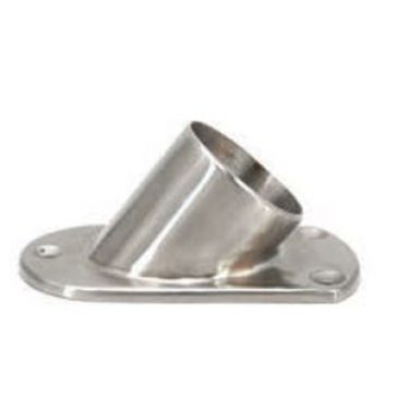 Stainless Steel Floor & Wall Base Flange (Round Beveled), Satin – Top ...