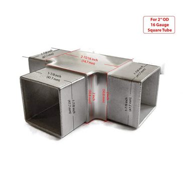 Stainless Steel 316 3-Way Structural Fitting Handrail Connector 180 ...