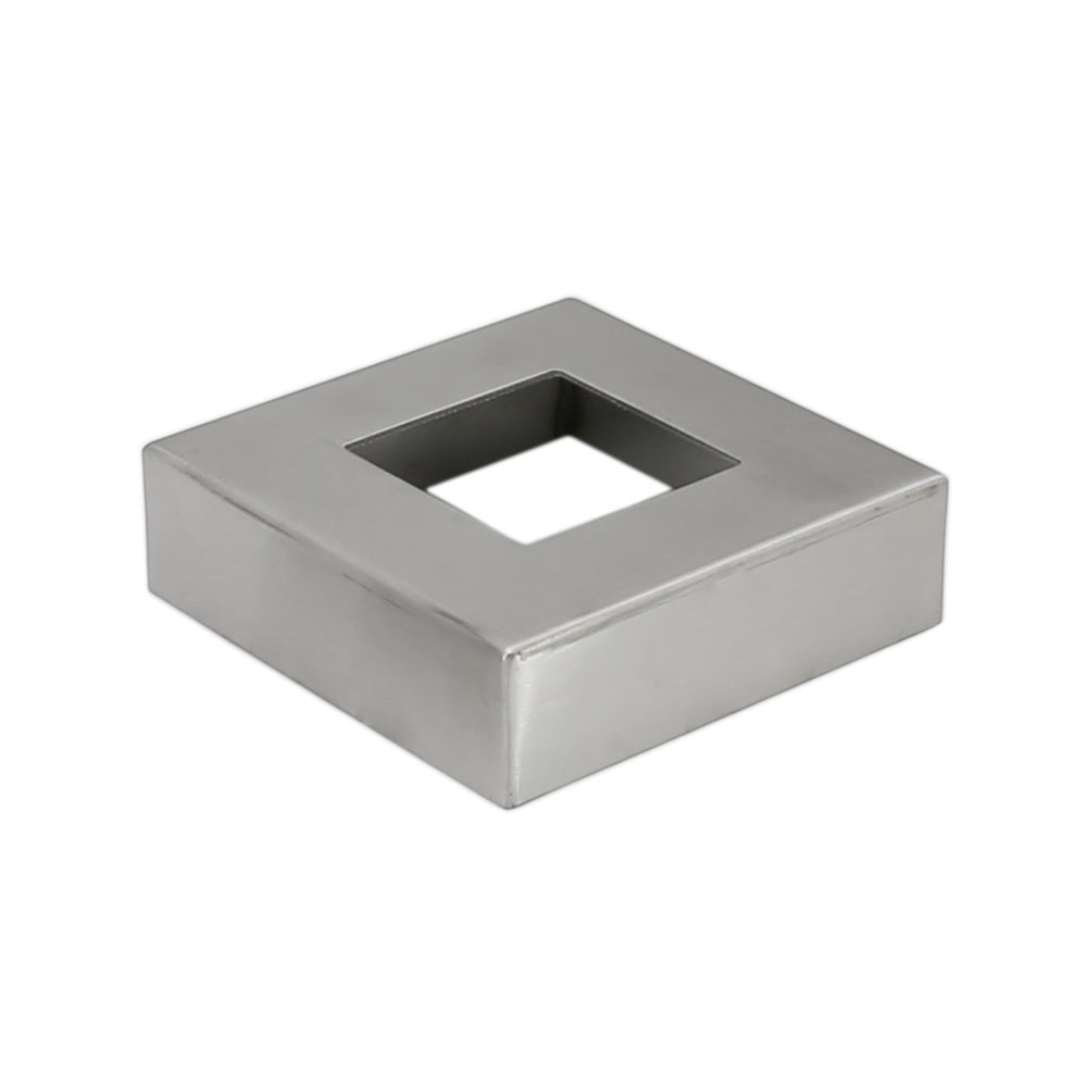 Stainless Steel 316 Grade 4″ x 4″ Base Flange Cover for 2″ x 2″ Post ...