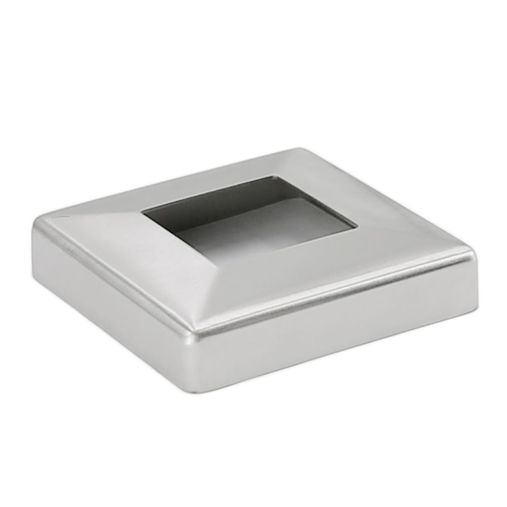 Stainless Steel 316 Grade Beveled 4″ x 4″ Base Cover for 2″ x 2″ Post ...