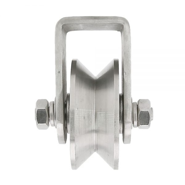 Stainless Steel Gate V Groove Track Wheel (304-GRL) ⋆ Top Hardware