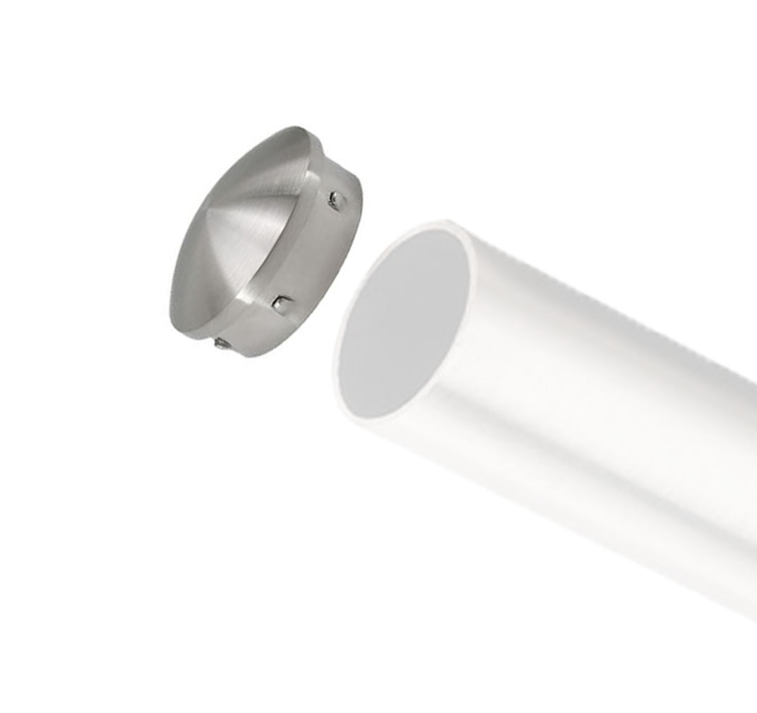 Stainless Steel 316 Grade 2″ OD Tube Tapered End Cap for 18 Gauge, 16 ...