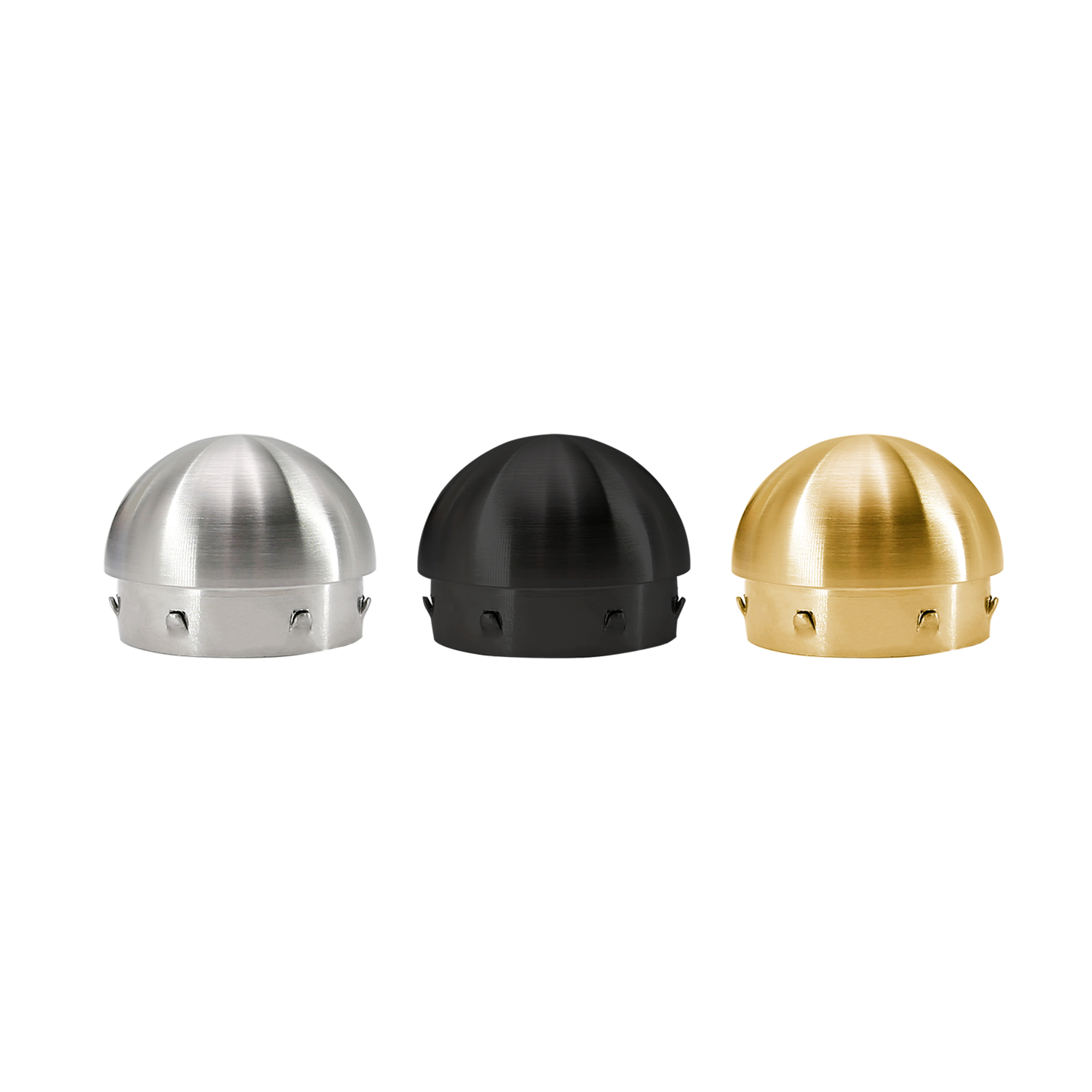 (EC-R25/38/50-D_) Stainless Steel Domed End Cap (Round) – Top Hardware