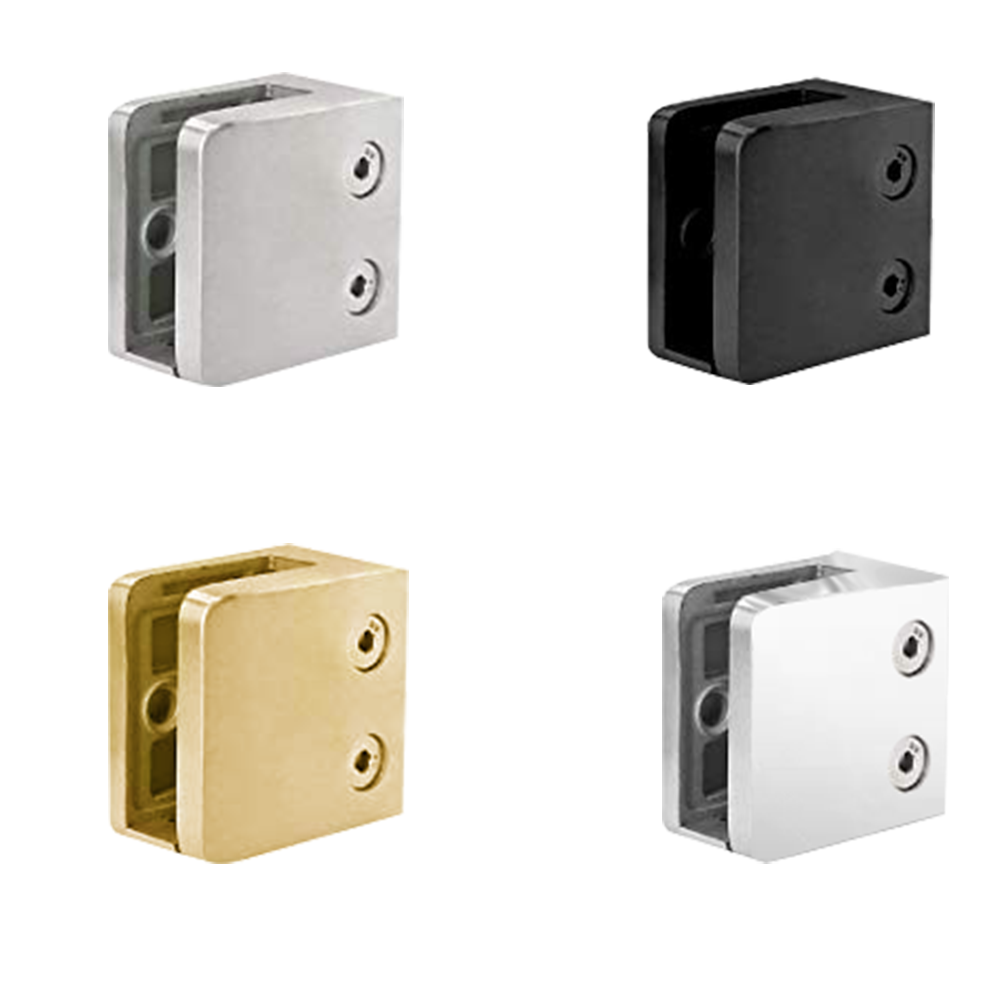 (GC-057-F_) Square Glass Clamp for Flat Surface Square Tubing & Glass ...