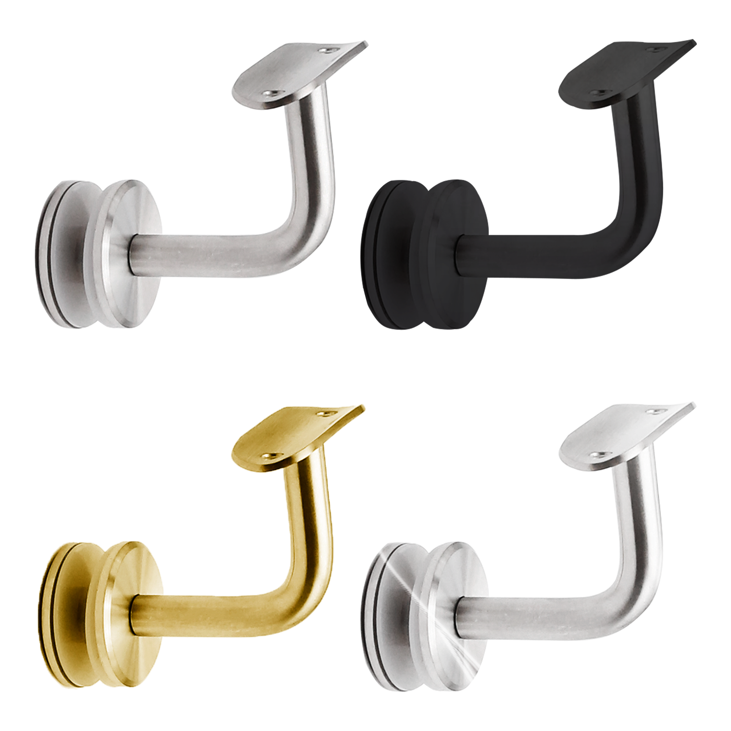 (GB-C6038R_) Stainless Steel Glass Mount Handrail Bracket for 1-1/2″or ...