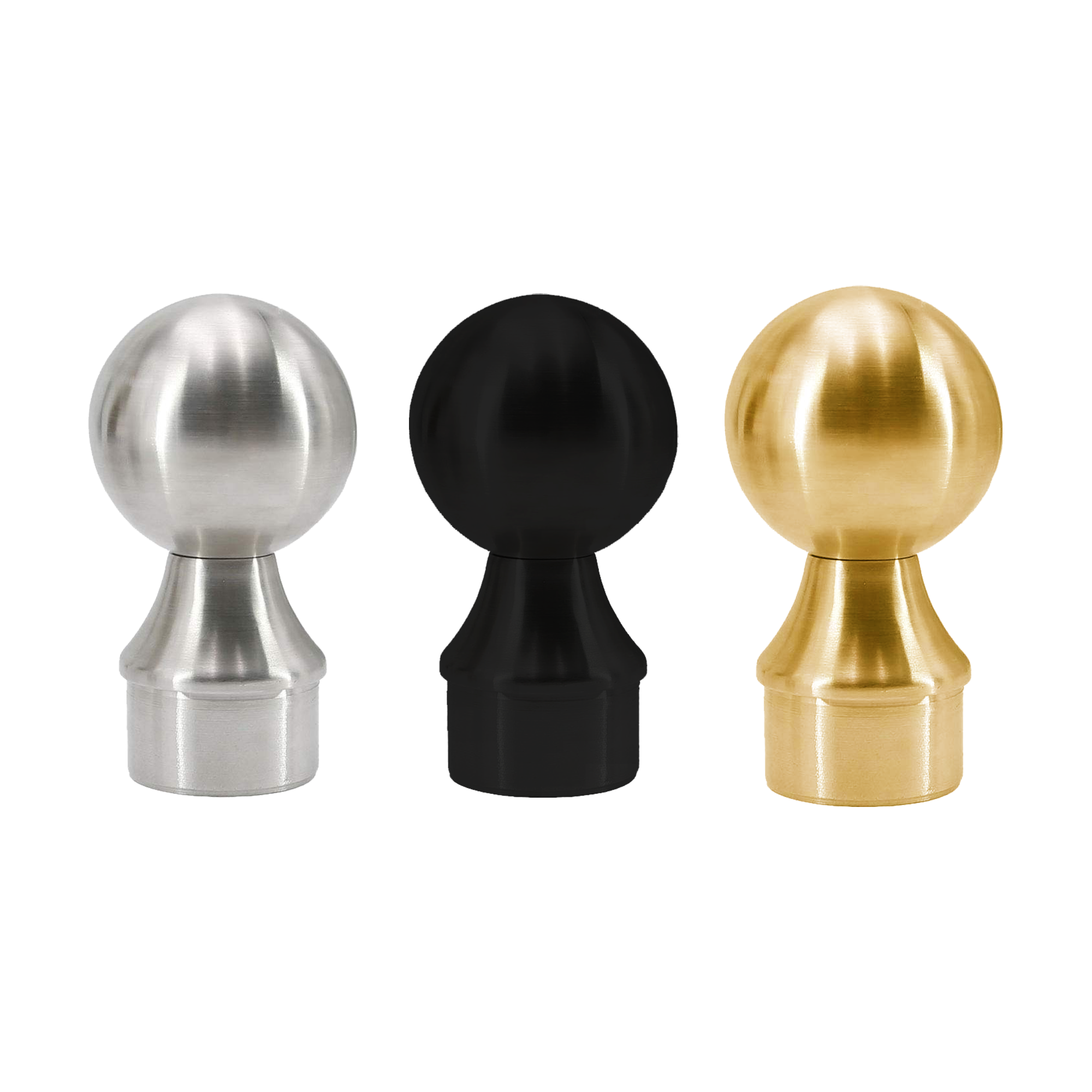 (CB201271) Stainless steel Ball End Cap for 2″ OD Tube – Top Hardware