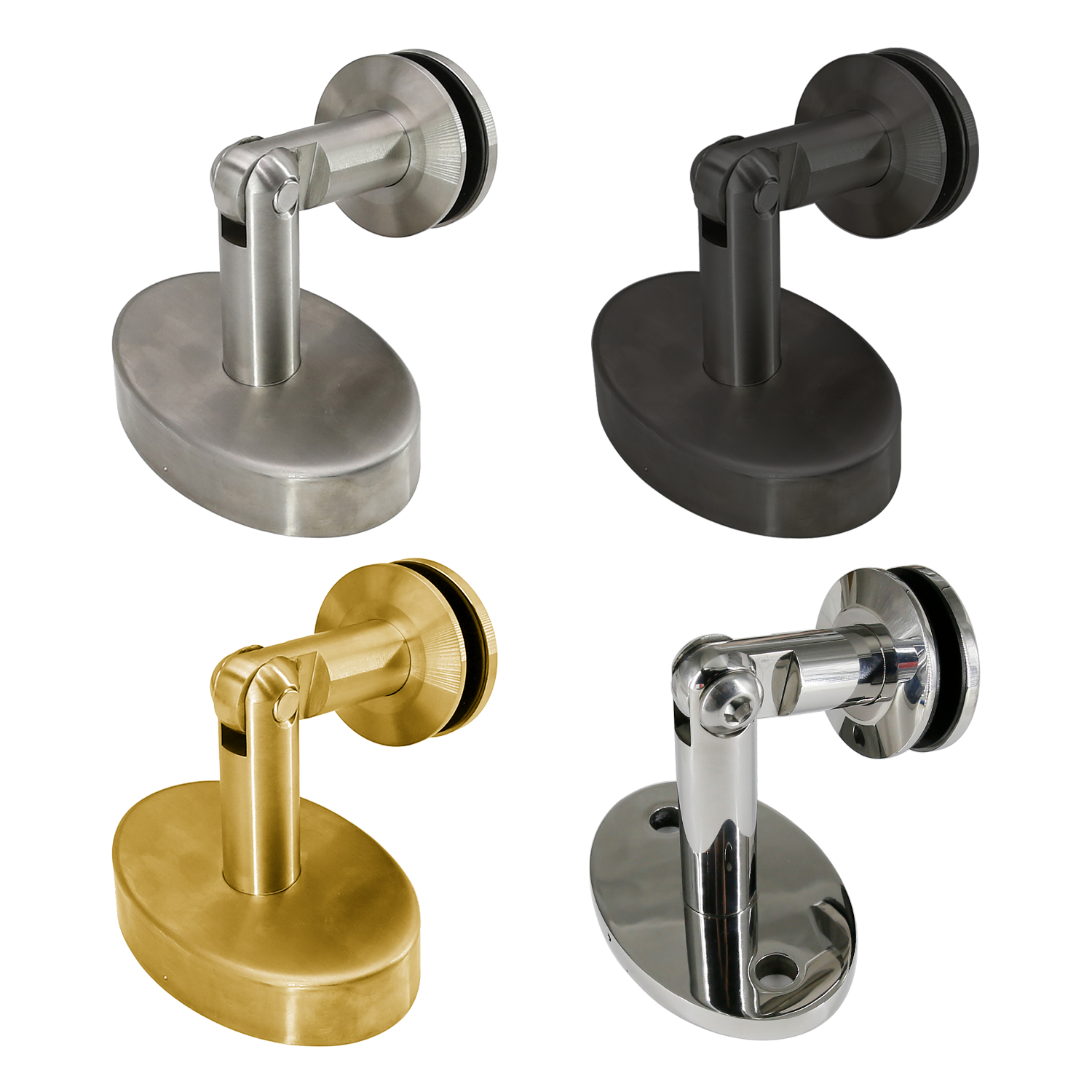 (GC-017_) Stainless Steel 316 Glass Canopy Components – Top Hardware