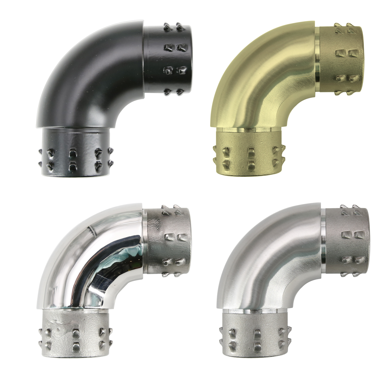 Stainless Steel 316 Grade Railing Connector Flush Elbow Fitting 90 ...