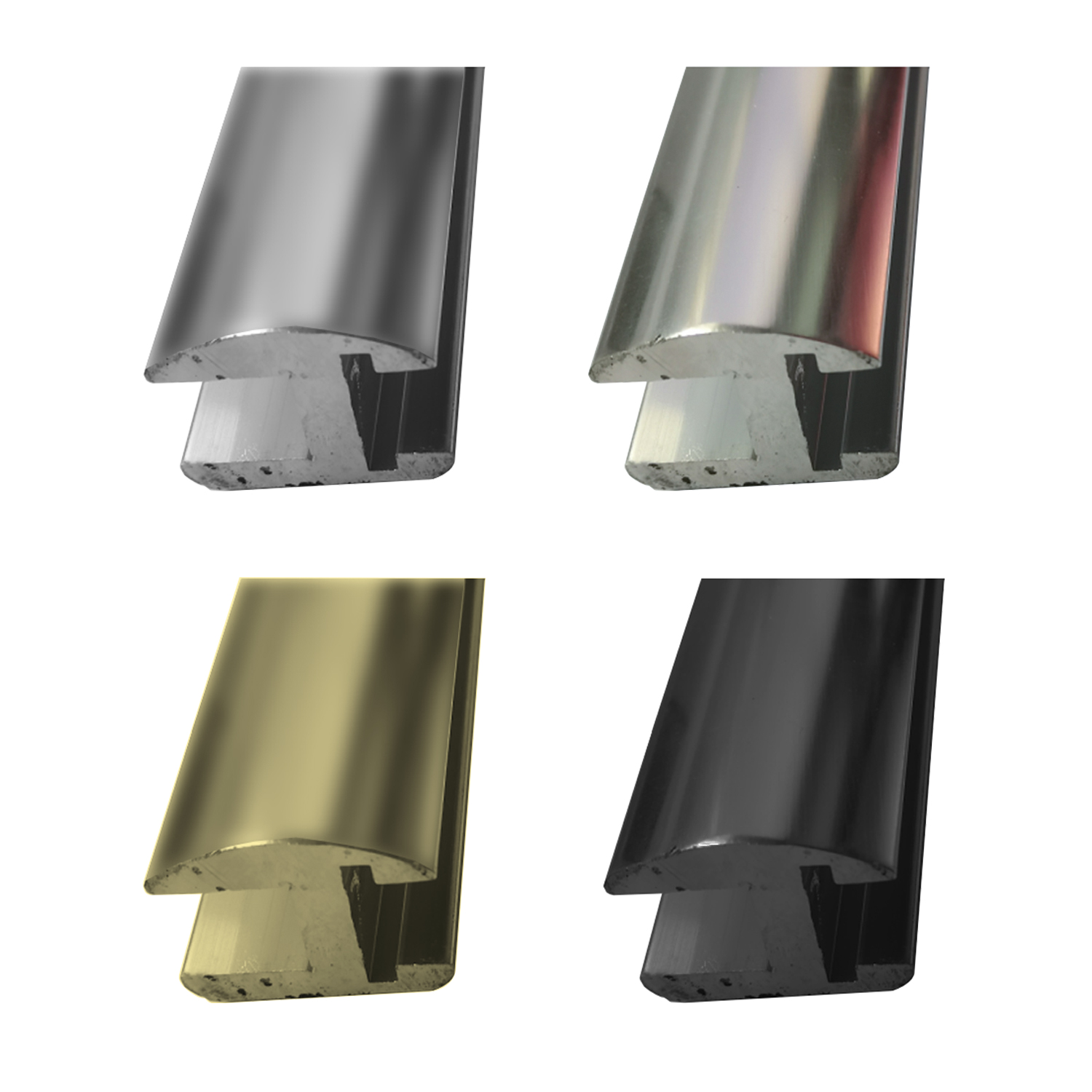 Shower Door Glass Header H-Type Aluminum HD-95_ – Top Hardware