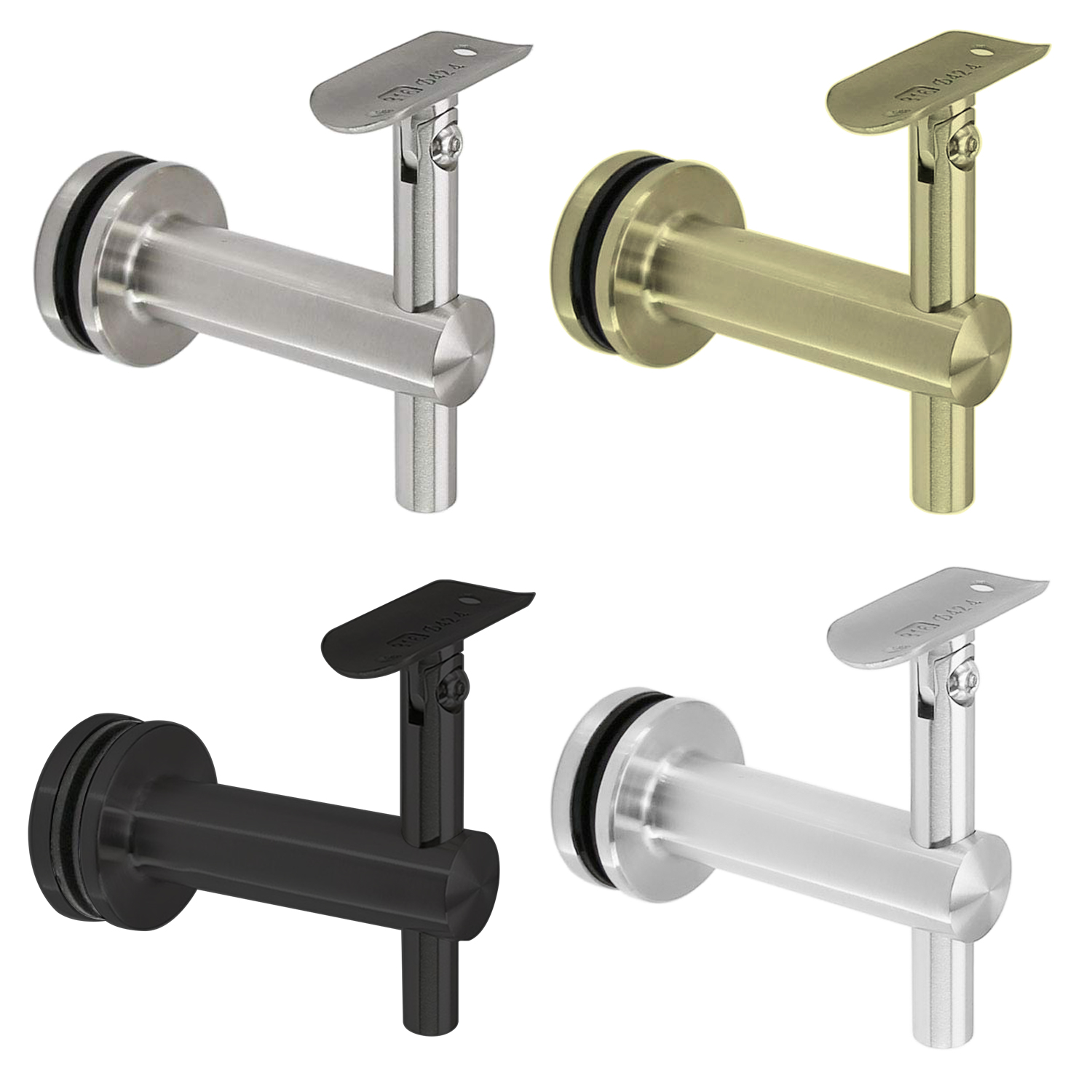 Stainless Steel 316 Grade Glass Mounted Adjustable Staircase Handrail ...
