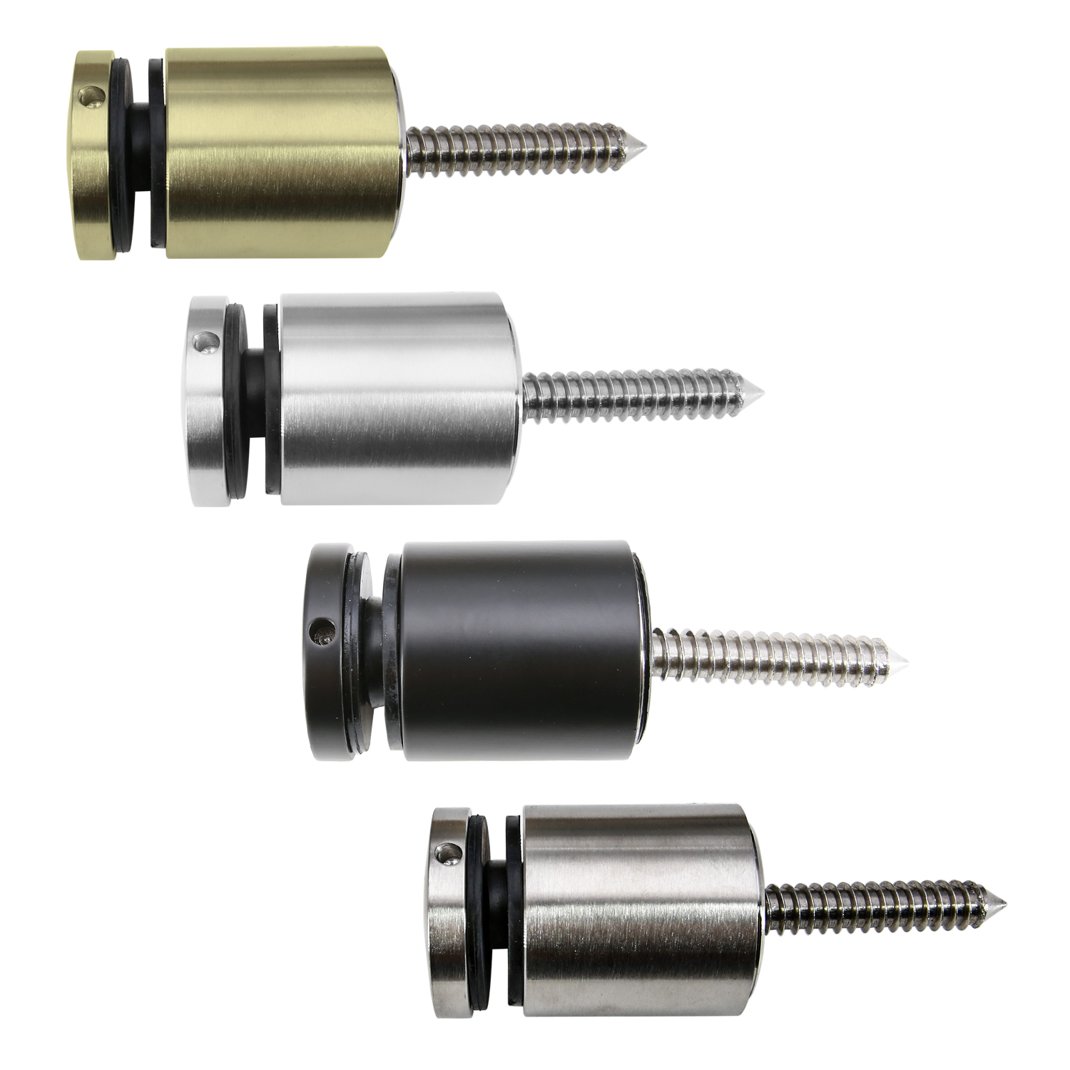 Stainless Steel 316 Grade 2″ OD Adjustable Glass Standoff 2″ Projection ...