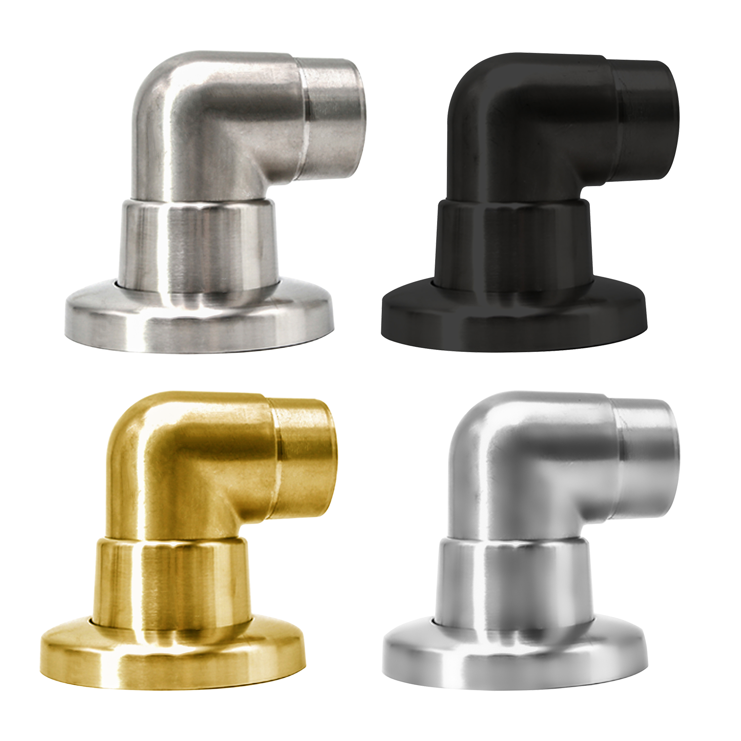 (BP-R38/50-S90_) Stainless Steel 90 Degree Base Plate – Top Hardware