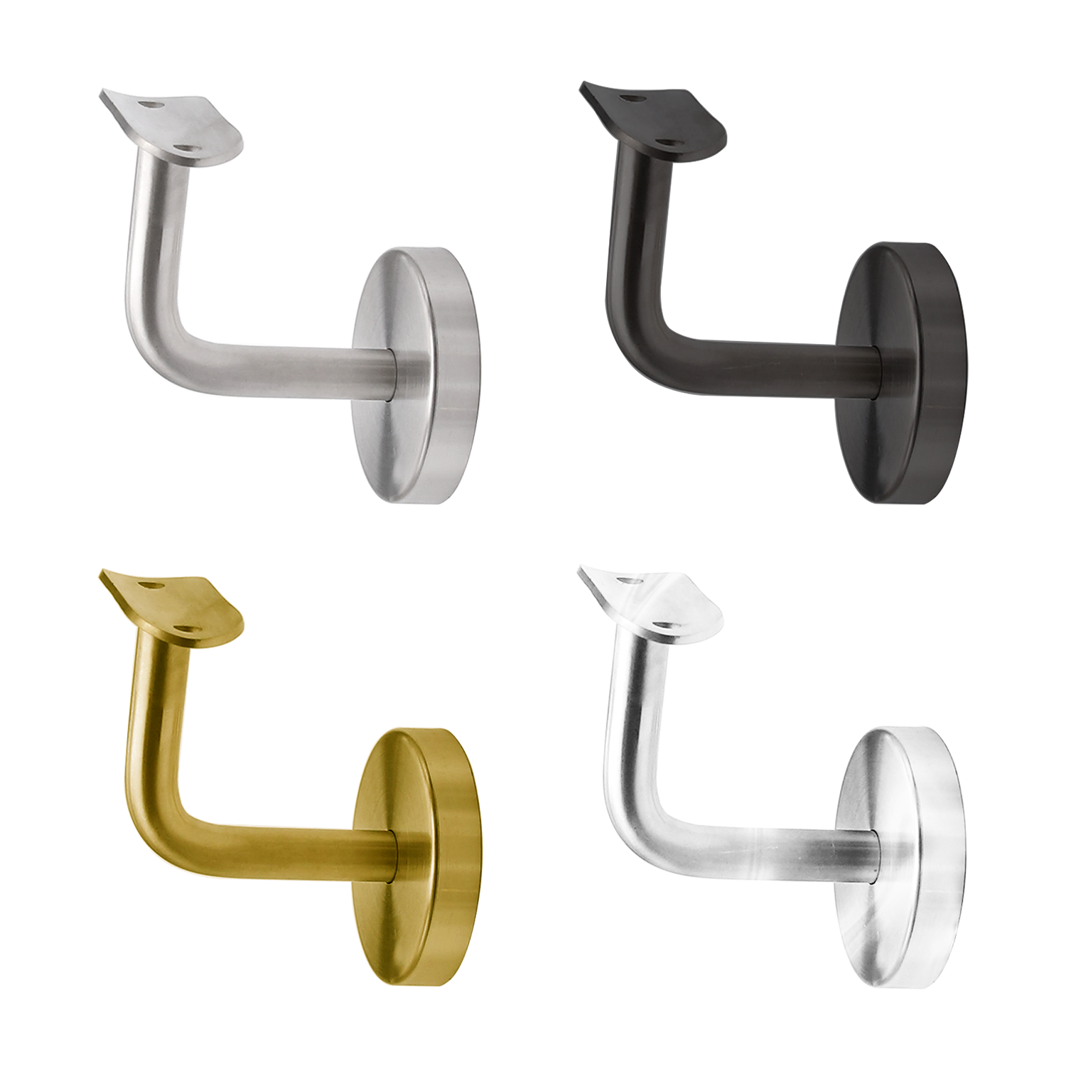 (WB-C838R_) Stainless Steel 304 Wall Mount Handrail Bracket w/ Base ...