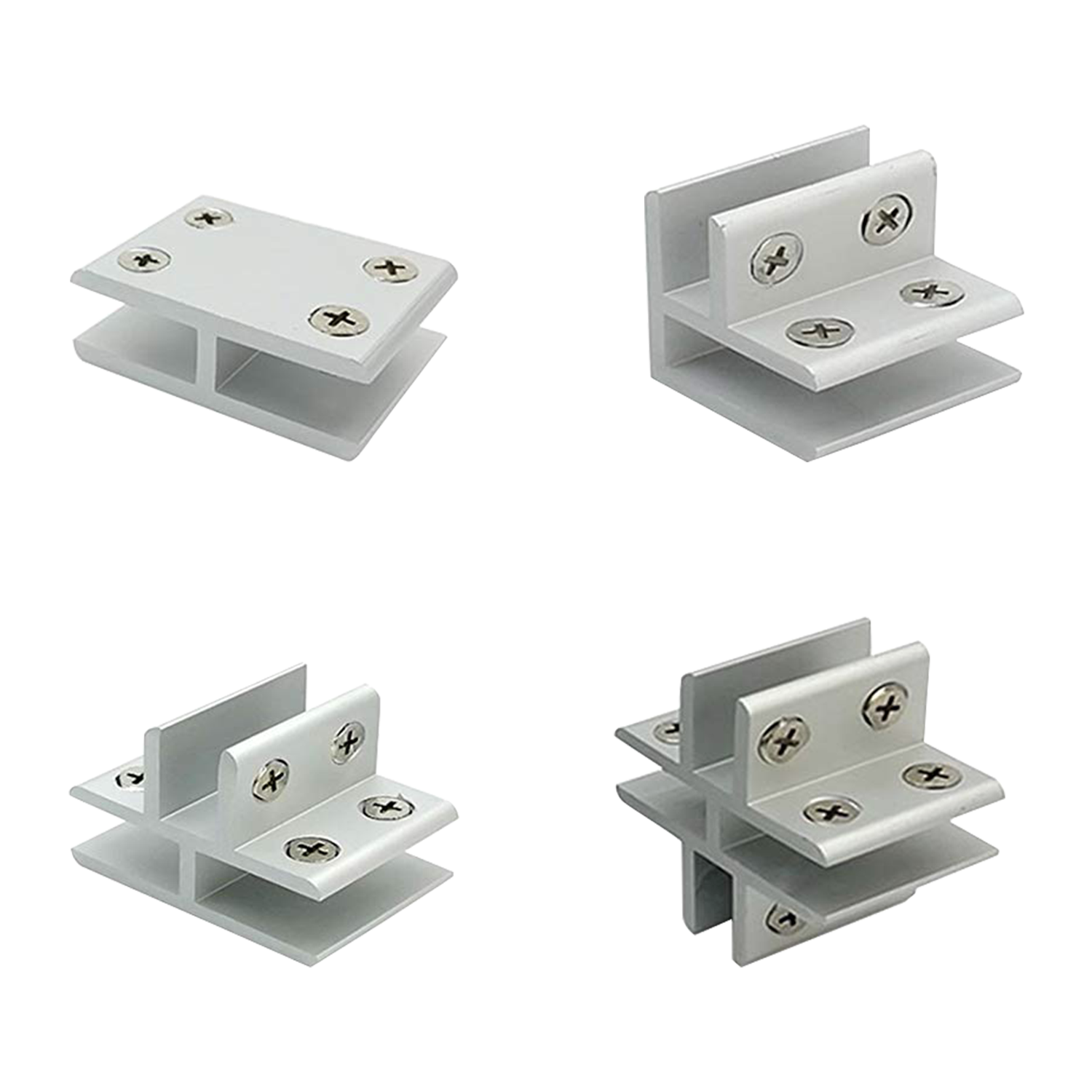 (GC-804/5/6/7-AL-S) Aluminum Brushed Nickel Glass Clamp for Glass ...