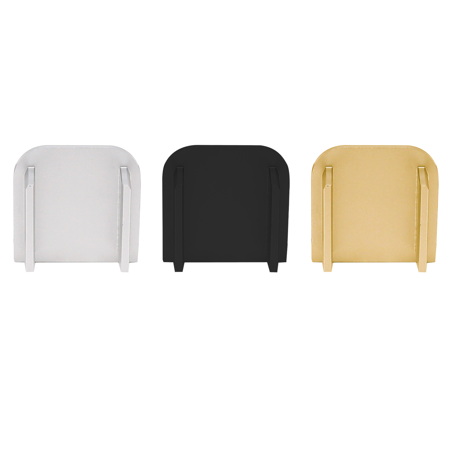 (ALU-SQ38_) Aluminium Glass HandRail with U Channel End Cap – Top Hardware