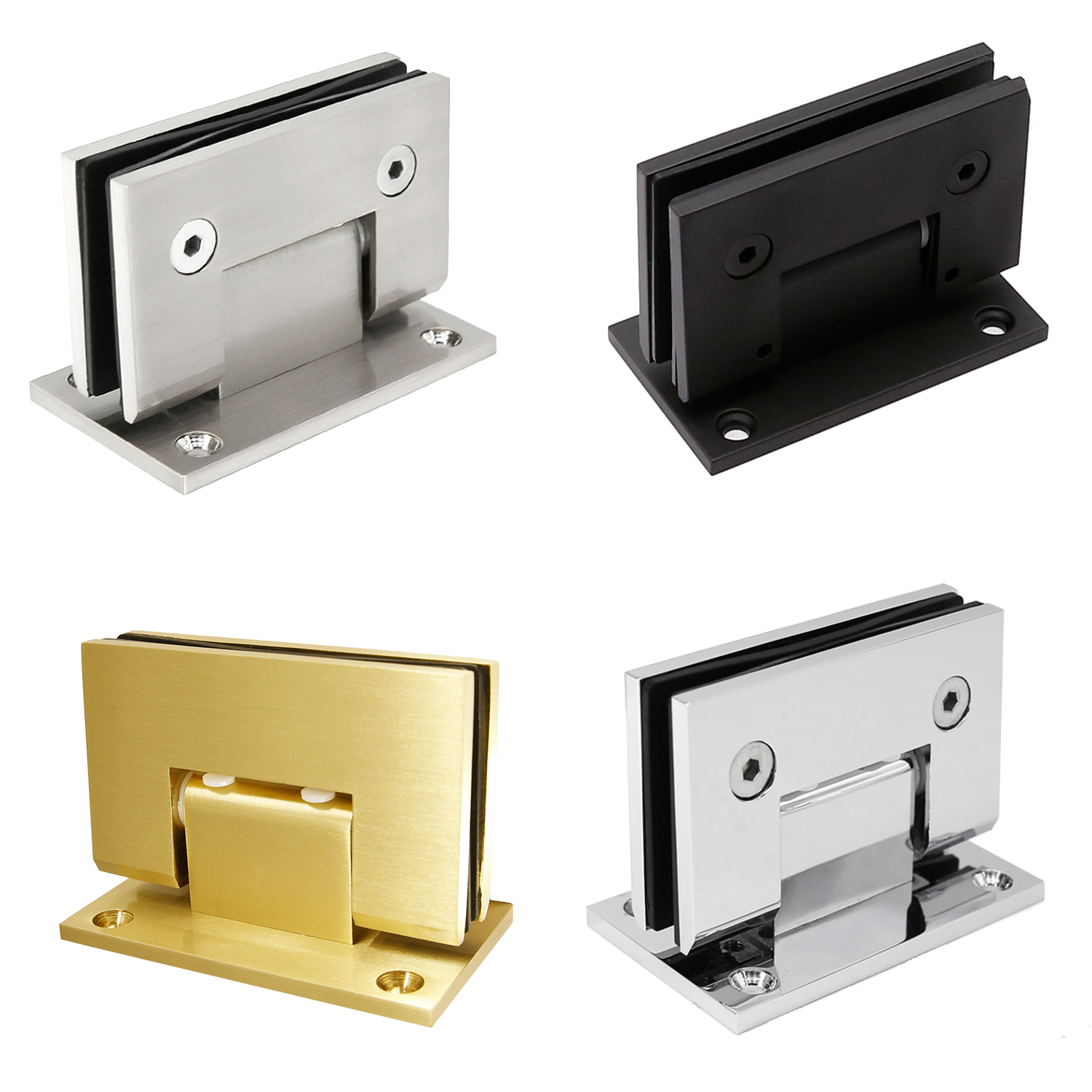 (GAS-304/A504-G_) 90 Degree Geneva Wall to Glass Shower Door Hinge ...