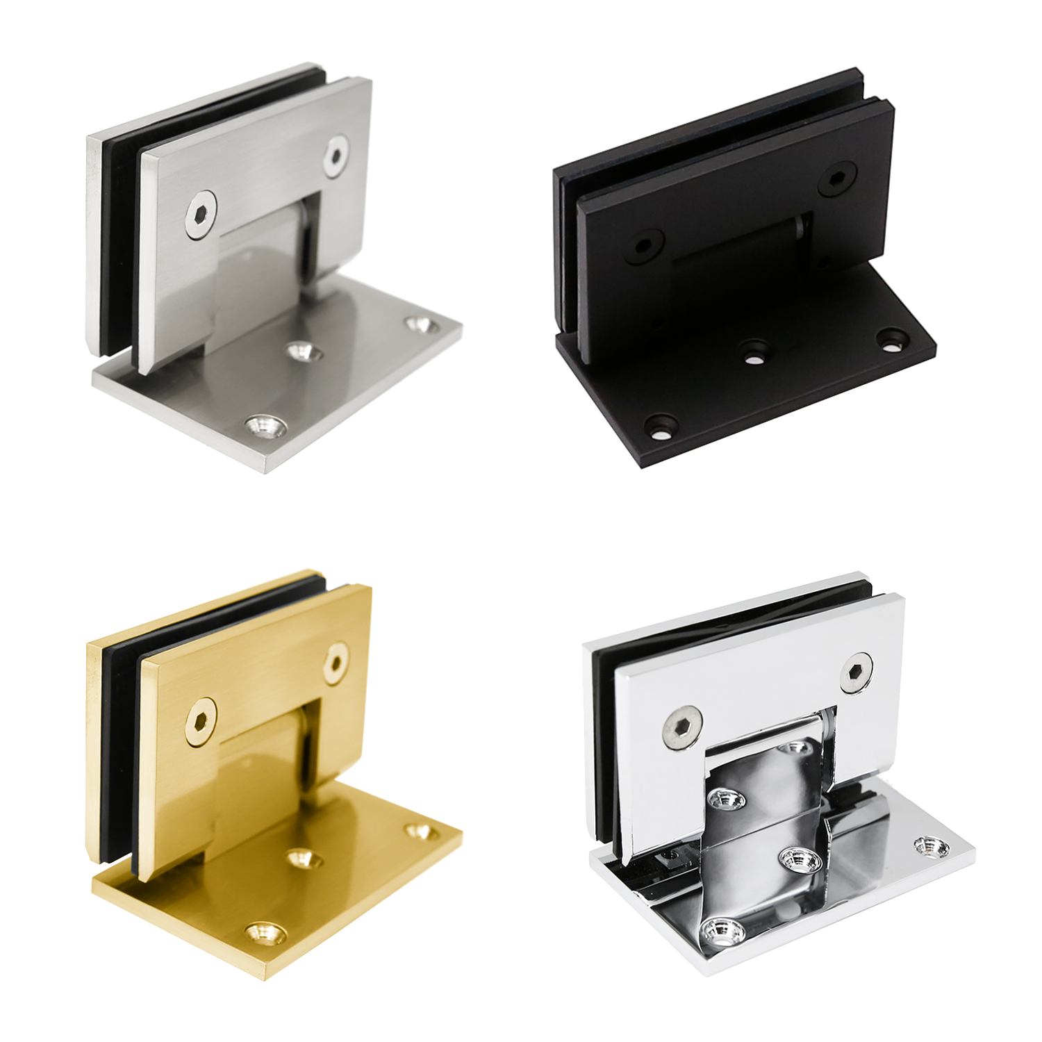 (GAS-312/A512-G_) 90 Degree Geneva Beveled Wall to Glass Shower Door ...