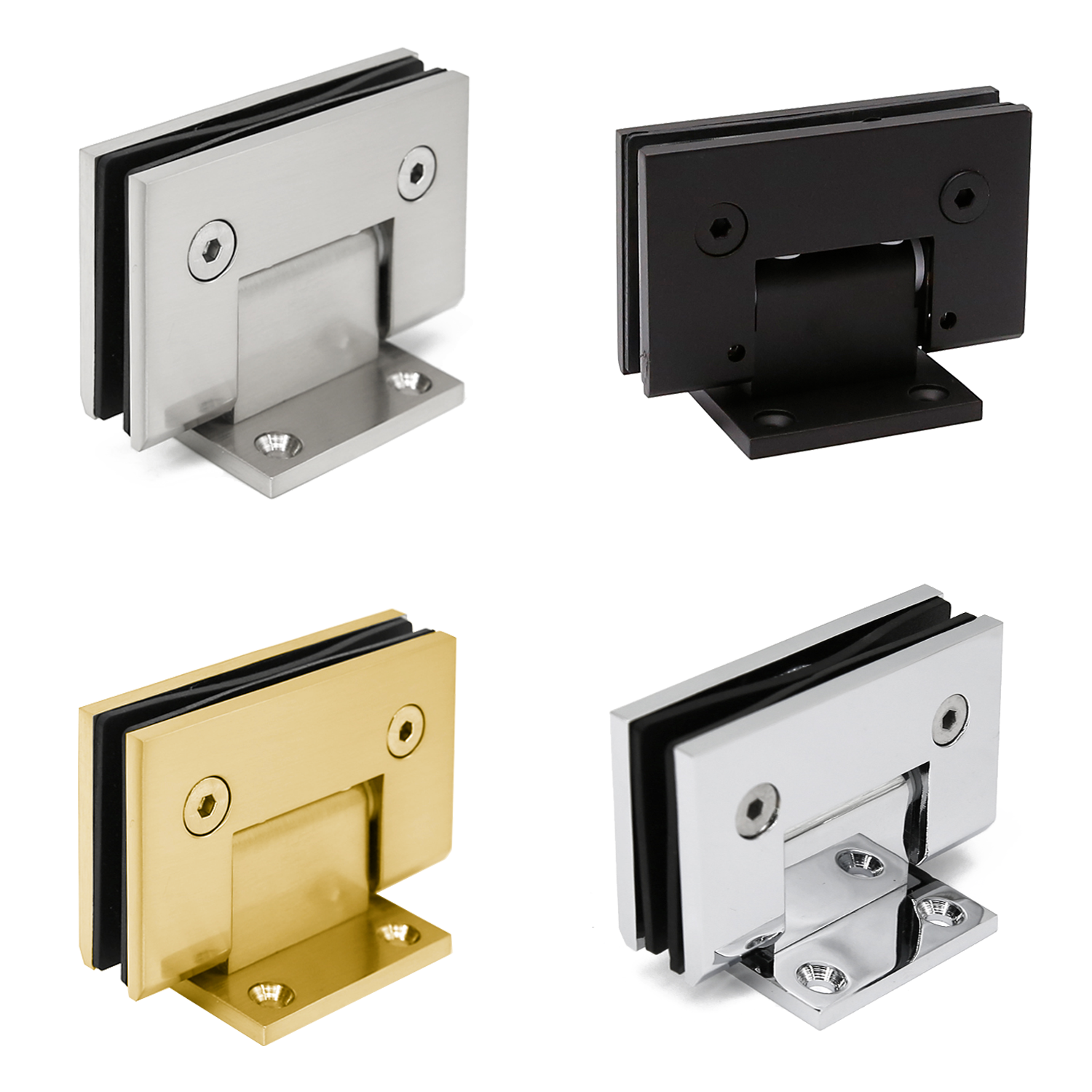 (GAS-313/A513-G_) 90 Degree Geneva Wall to Glass Shower Door Hinge ...