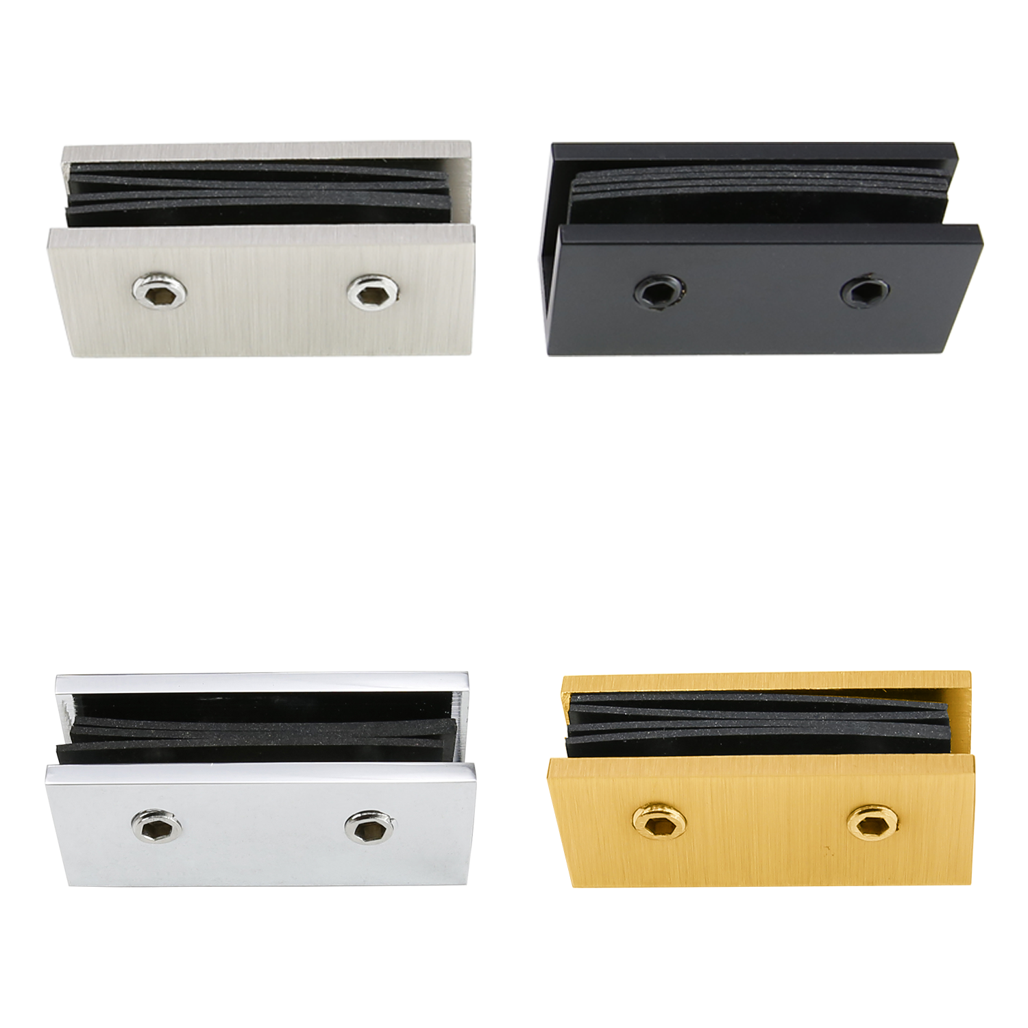 (SC-1012180_) Square 180 Degree Glass to Glass Shower Door Clamp – Top ...