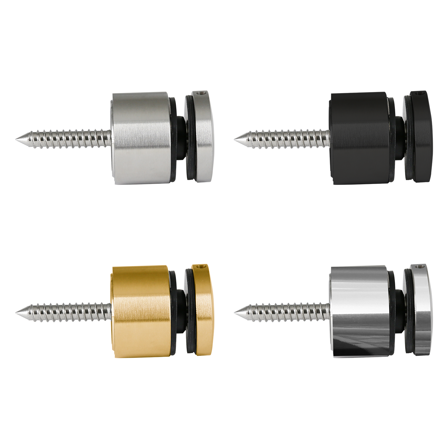 (SO-A030RD-WO_) Stainless Steel Adjustable Standoff – Round – Top Hardware